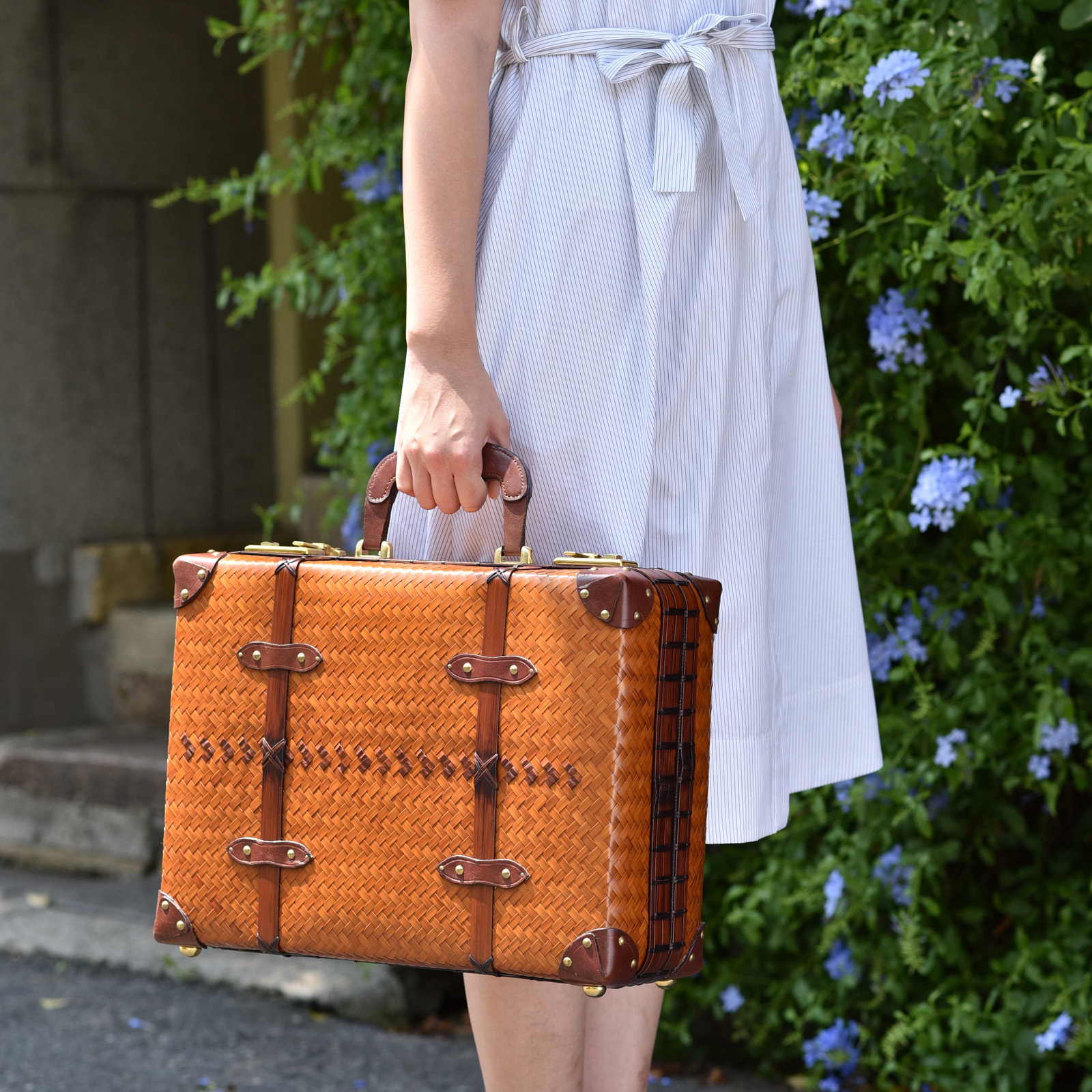 BRAIDED BAMBOO SUITCASE | JAPANIQUE