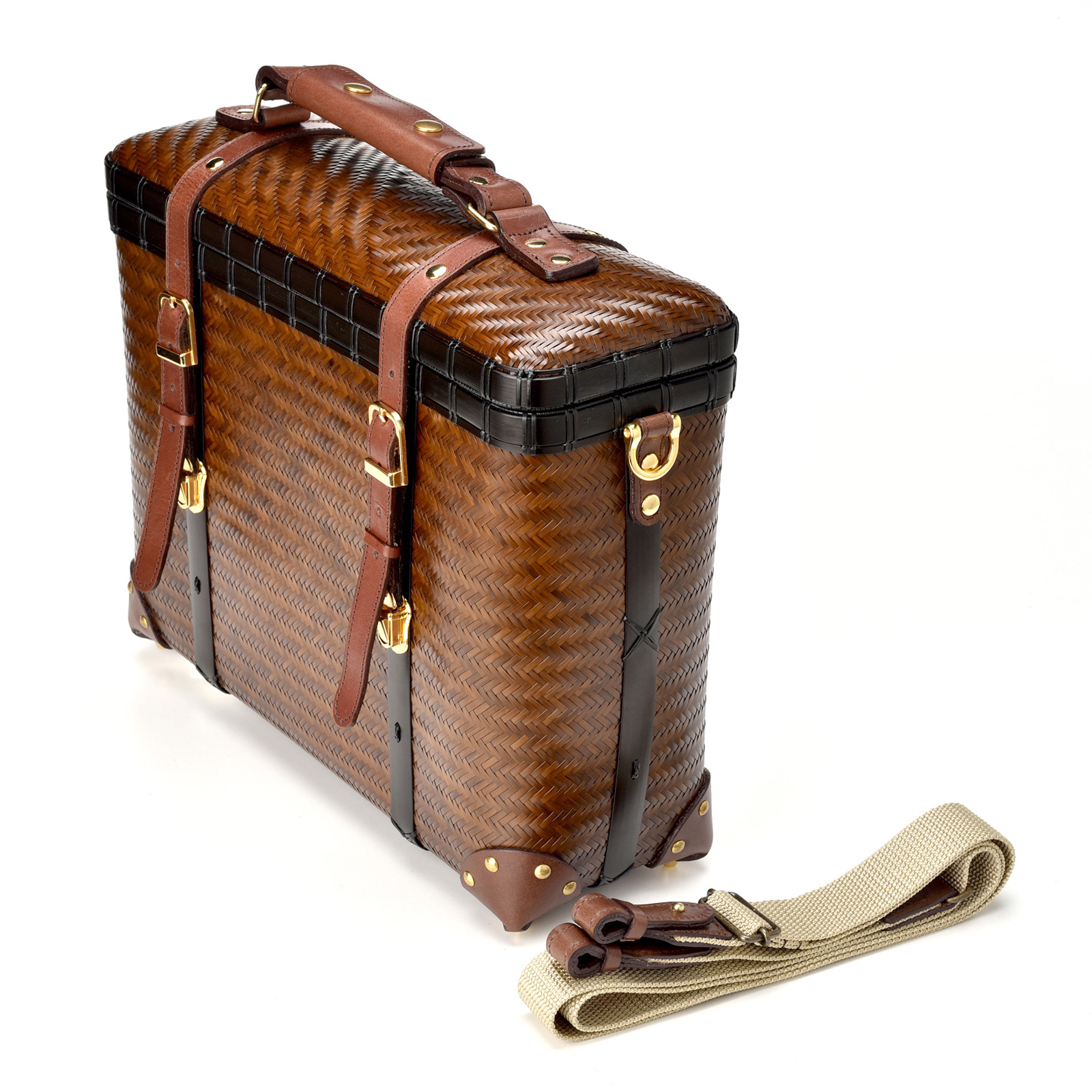 BRAIDED BAMBOO BRIEFCASE | JAPANIQUE